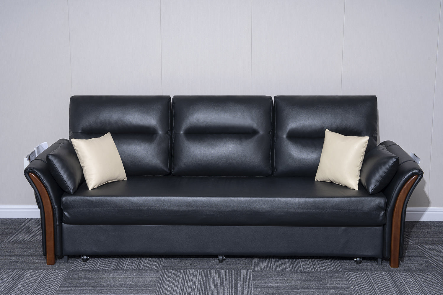 3 Seater Air Leather Sofa Bed